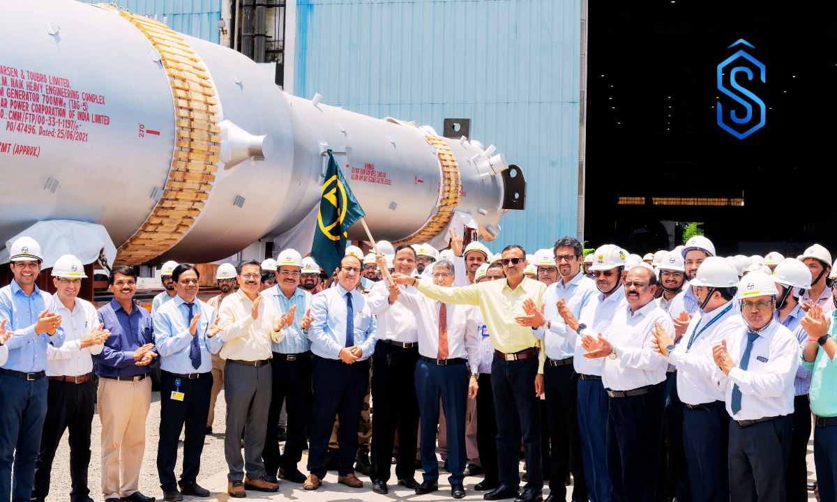 Haryana Nuclear Power Plant Receives First Steam Generator From L&T ...