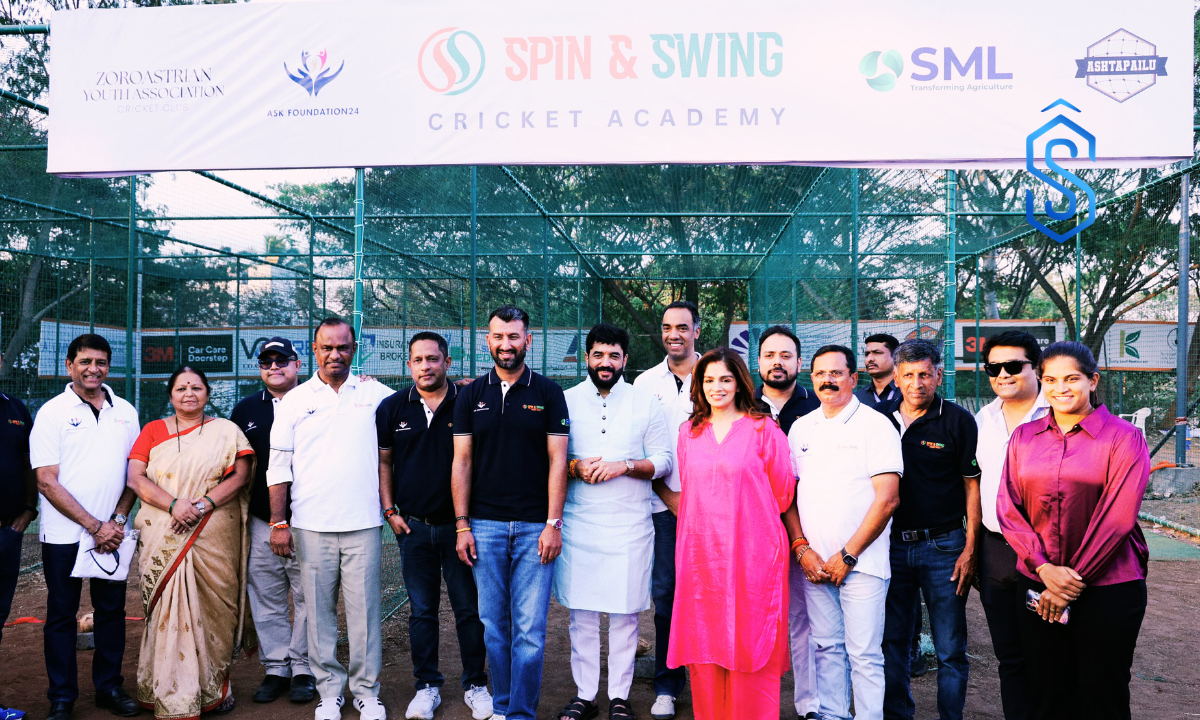 Spin & Swing Cricket Academy Launched In Pune By Cheteshwar Pujara ...